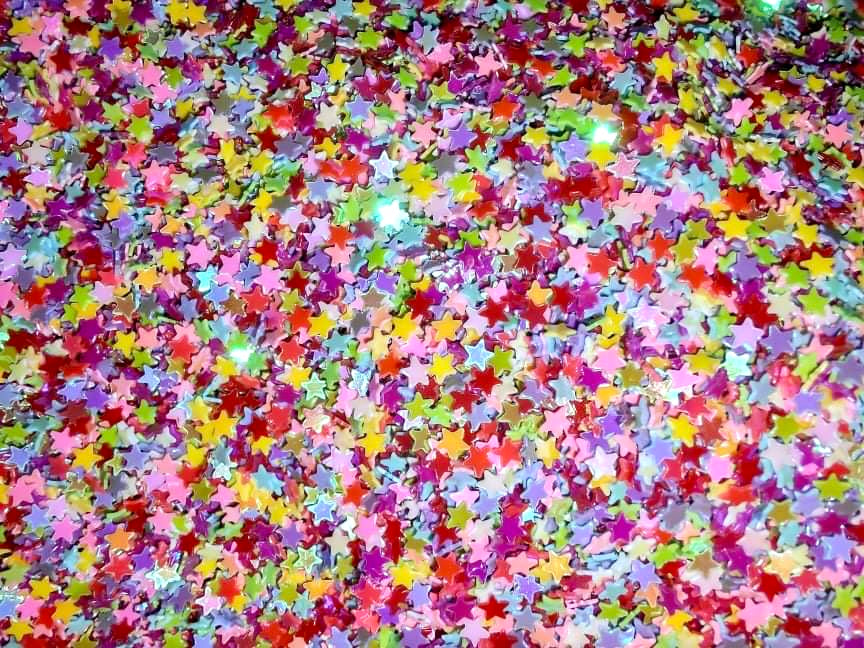 (1) Multi-Colored Bag of Star Sequins – LBL Creations